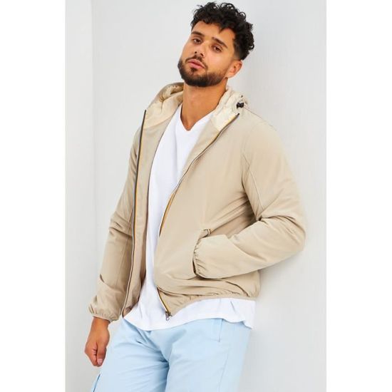 Blouson à capuche beige - Cdiscount Sport