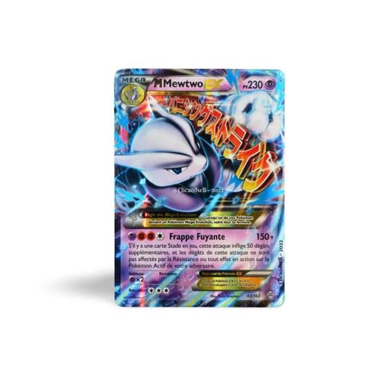 Carte Pokémon Méga-Mewtwo EX 230 PV 63-162 XY08 - Impulsion Turbo NEUF FR - Cdiscount Jeux - Jouets