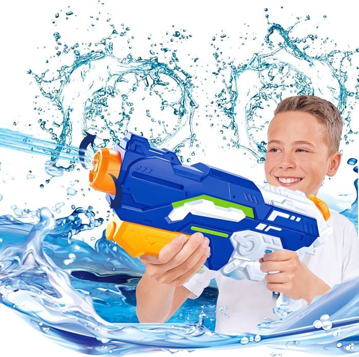 Bleu Pistolet a Eau Puissant Pistolet à Eau Enfant 1200ml Water Gun ...