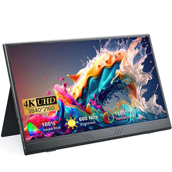 UPERFECT Écran portable 4K UHD de 15,6 pouces, rapport de contraste ...