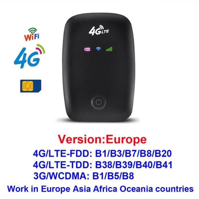 Version européenne-Routeur sans fil Pocket Mifi, 2100mAh, 150Mbps ...