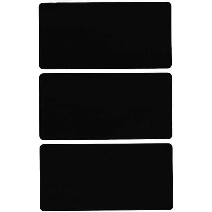 Gommettes Étiquettes Autocollantes Rectangulaires Noir Environ 10cm x ...