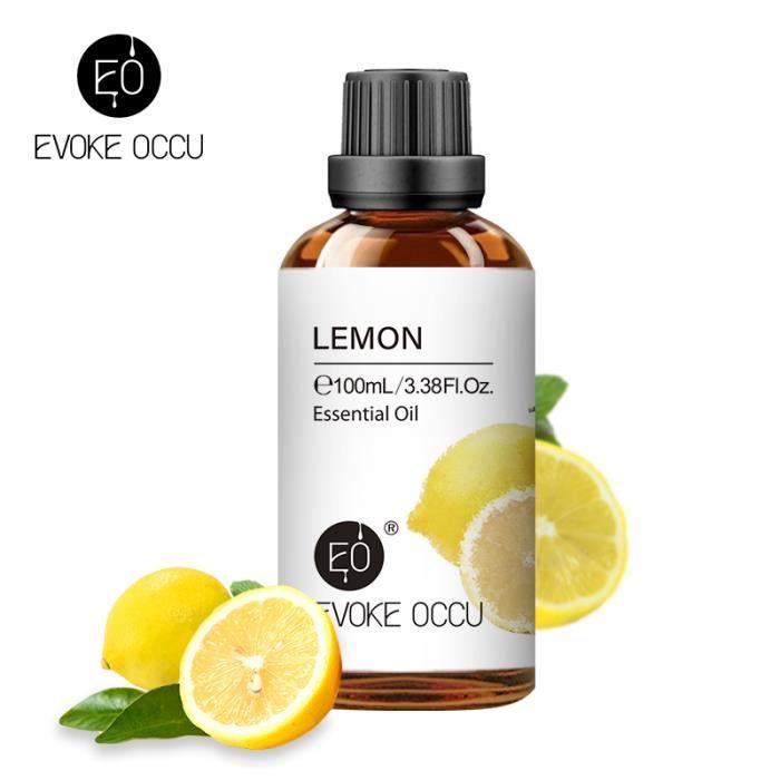 Citron - 100ml - Château essentiel pour diffuseur et humidificateur, huile aromatique, vanille ...