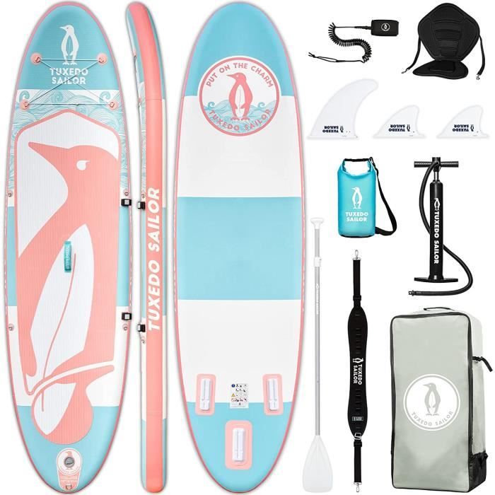 Stand Up Paddle Planche de Surf Sup Gonflable Complet Accessoires ...