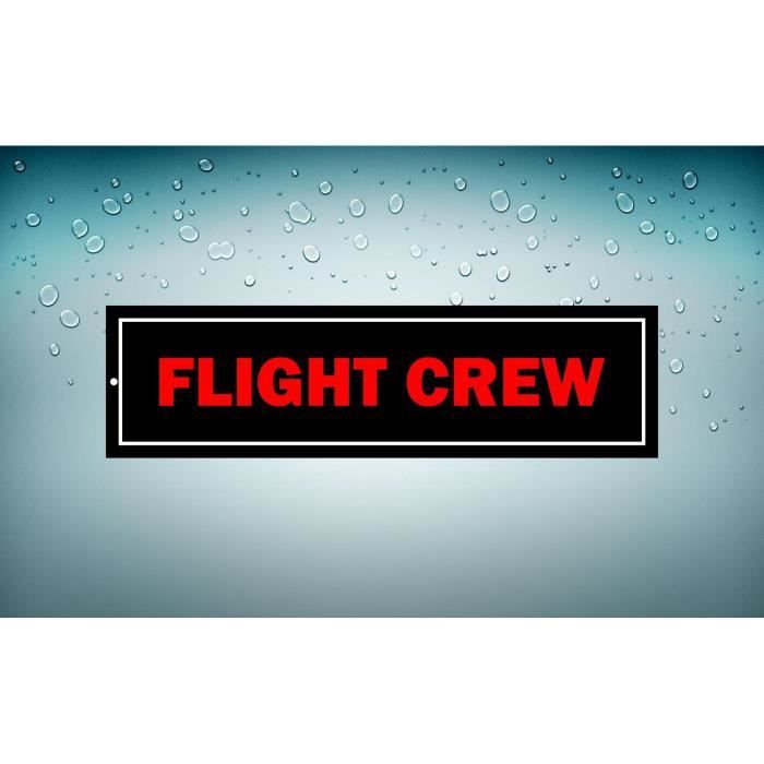 Autocollant sticker avion flight crew equipage - Cdiscount Maison