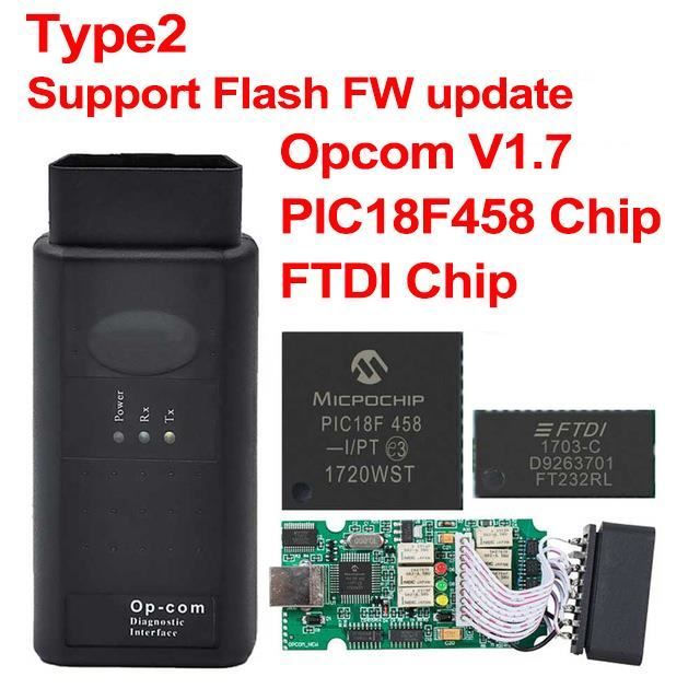 OPCOM V1.70 - Opcom V1.99 avec PIC18F458 FTDI op com V 1.99 obd2 outil ...