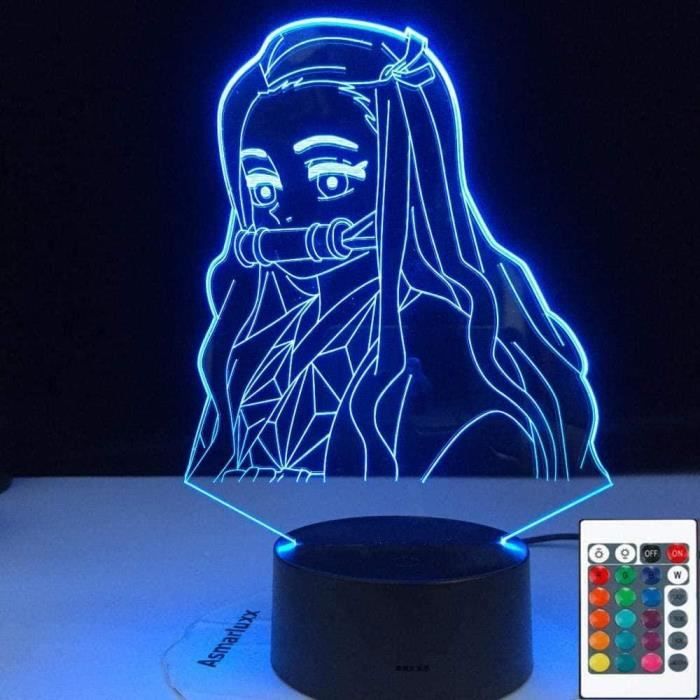 Lampe Illusion 3D Led Veilleuse Kimetsu No Yaiba Nezuko Kamado Figure ...