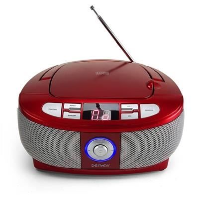 Chaine Hi-Fi BoomBox - Denver - CD-R - CD-RW - RADIO FM - TC-26C Rouge ...