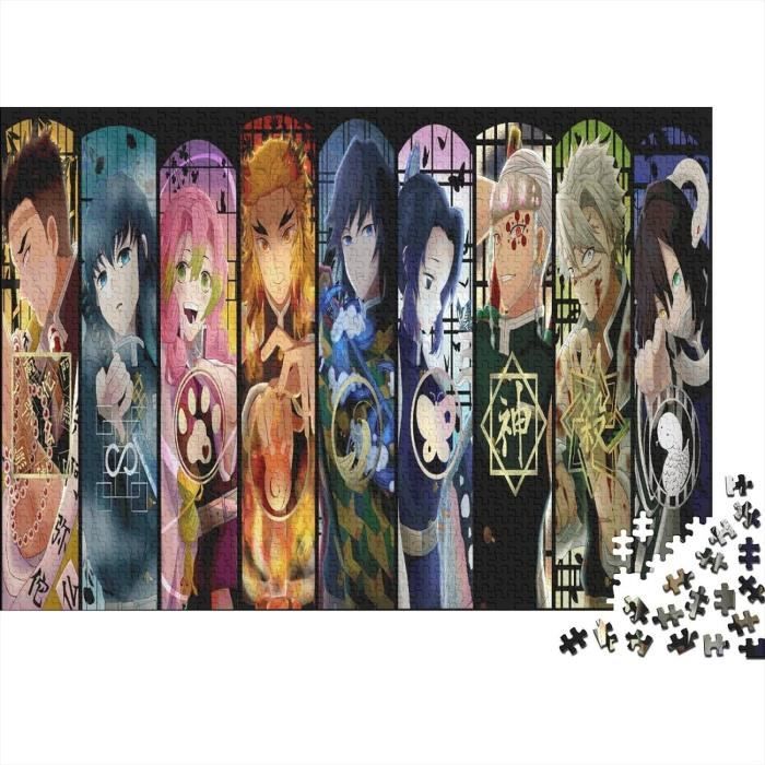 Puzzle Adulte 1000 Pièces Demon Slayer Japanese Anime Puzzle Classique ...