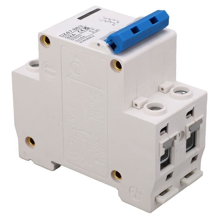 EJ.life mini disjoncteur 2P 2P Type B Disjoncteur 4000A Capacité de rupture Système PV solaire ...