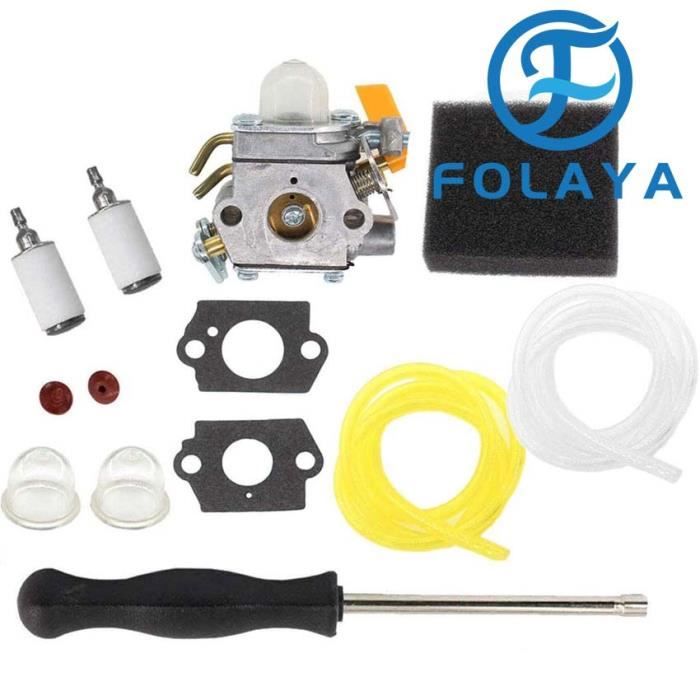 FOLAYA Carburateu pour tondeuse à gazon Ryobi RBC30SET RLT30CET ...