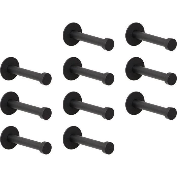 Gedotec Patère patère noire en acier inoxydable - PANTHER | Patère ...