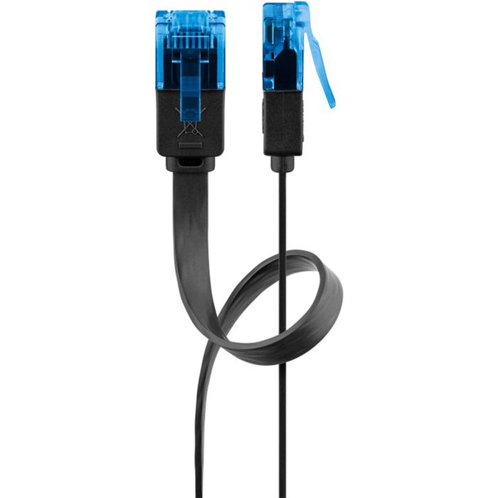 Câble réseau RJ45 - GOOBAY - CAT 6A - 20 m - U/UTP - Câble plat - Flexible - Cdiscount Informatique