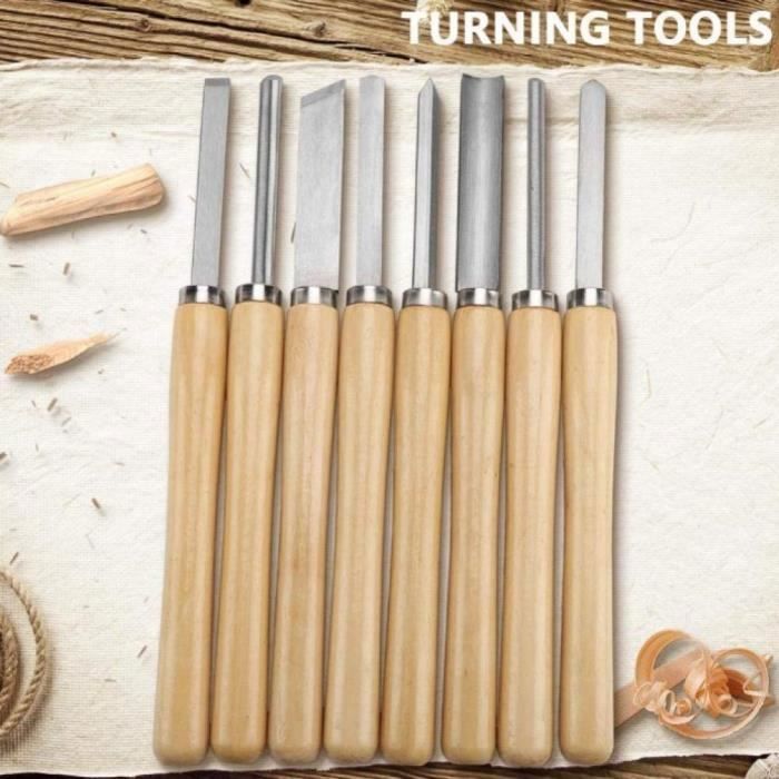 Outils De Tournage Pour Tour À Bois - Burins Pour Tour À Bois - Lot De ...