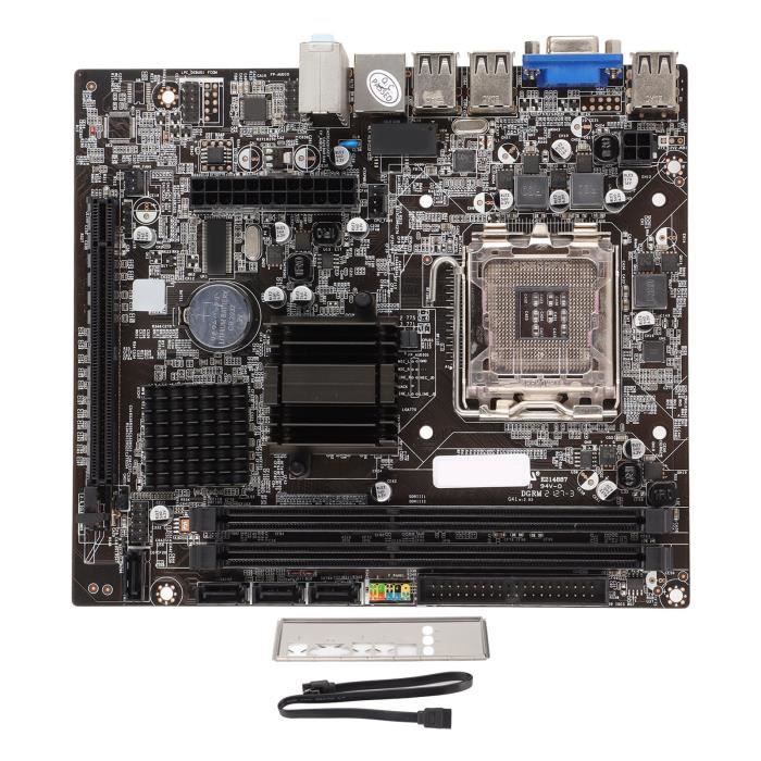 HURRISE carte mère M ATX Carte Mère de Bureau Inter G41 LGA 771, Carte ...