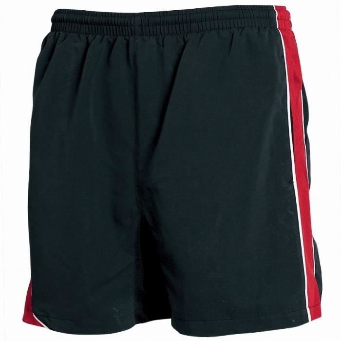 Tombo Teamsport - Short de sport - Homme Noir/rouge/liseré blanc ...