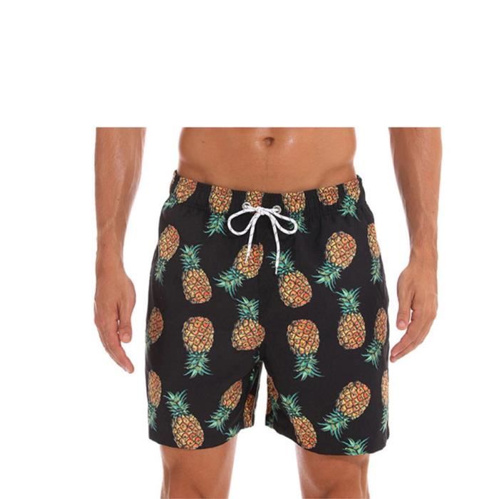 Shorts Homme Luxe Noir - Marque - Coupe Loose - Composition 100% ...