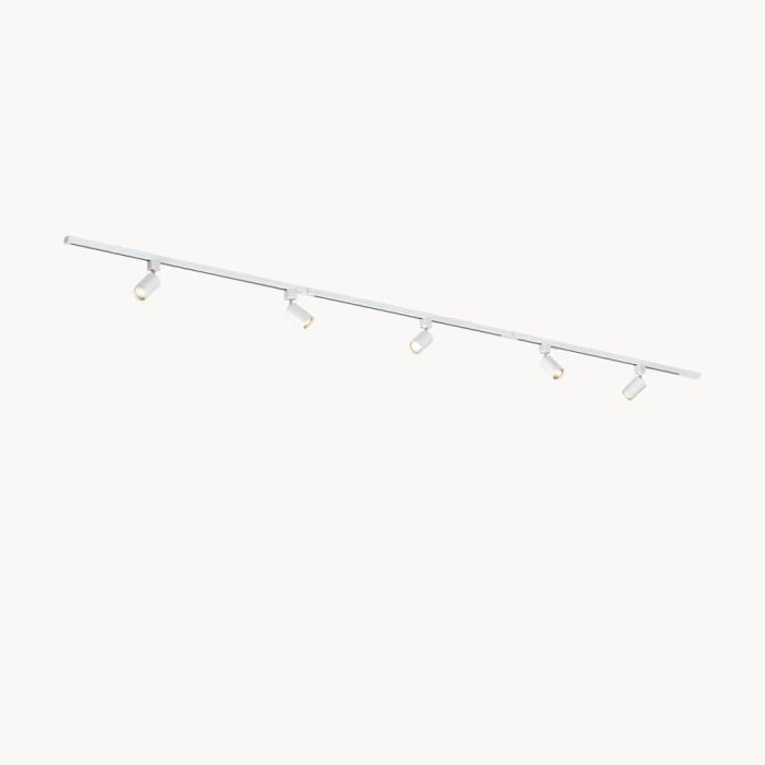 Focus Iii - Spots Et Rails De Spots - Blanc - Gu10-300Cm - 5 Spots Sur ...