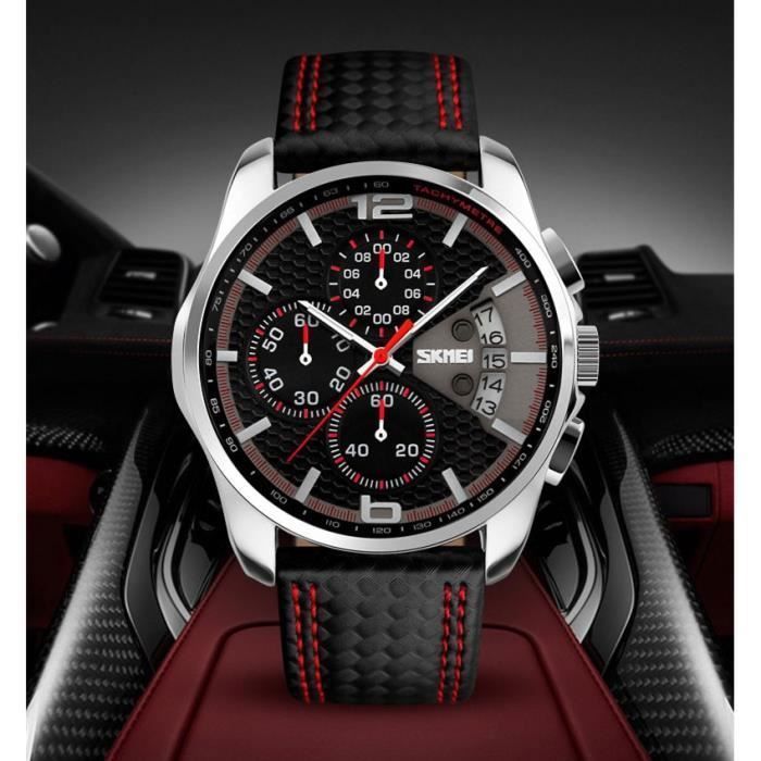 LINGYUE Mode Sport Hommes Montres Top Marque De Luxe Bracelet En Cuir ...