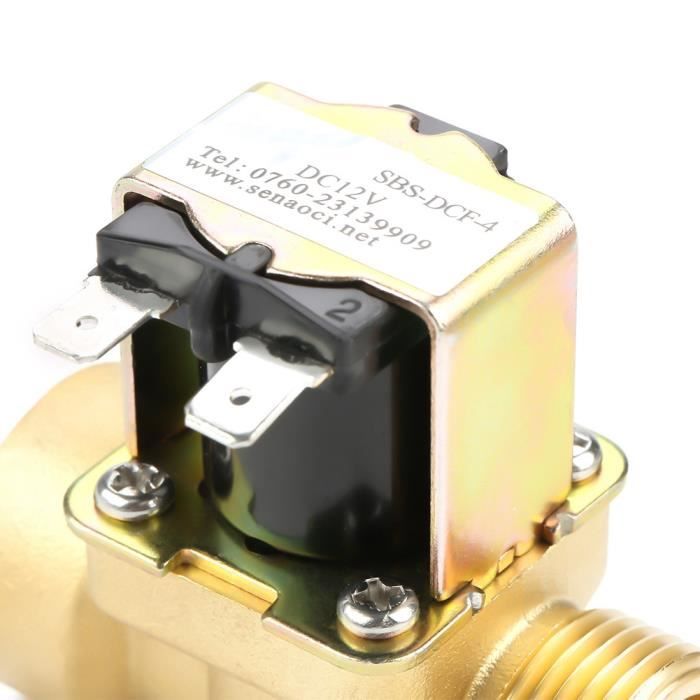 YOSOO électrovanne électrique Électrovanne en laiton normalement fermée ...