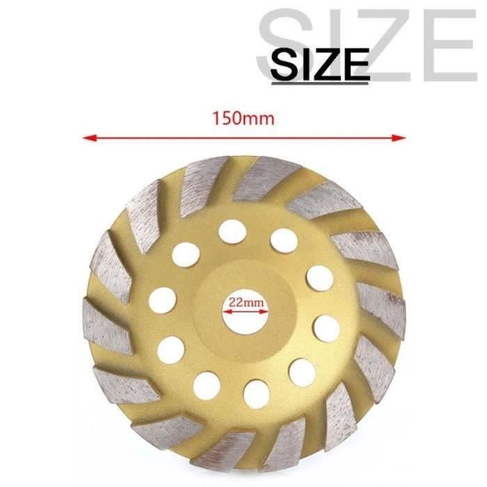 MEULE D'AFFUTAGE Yellow 150mm 6inch -100-125-150-180mm diamant disque ...