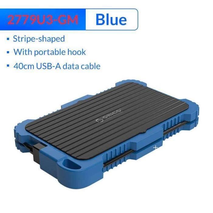NS16884-boîtier de disque dur crypté SATA vers USB3.0 5gpbs. 2.5 pouces ...
