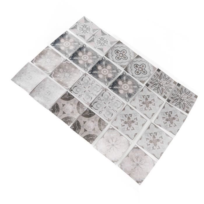 Zerone sticker mural décoratif 24 pièces Stickers muraux 15x15 cm ...