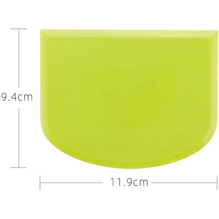Spatule à pâte - Plastique - 2 pièces - Blanc & vert - Antidérapante ...