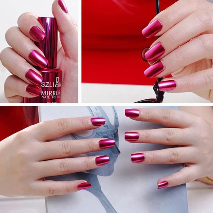Flash Costume À Ongles Métallique Couleur Nail Art Magnifique Nail Art ...