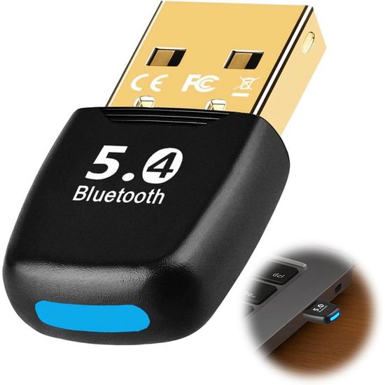 Dongle Bluetooth 5.4, Clé Bluetooth Pour Pc, Usb Adaptateur Bluetooth ...