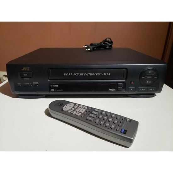 MAGNETOSCOPE JVC HR-J446MS LECTEUR ENREGISTREUR K7 CASSETTE VIDEO VHS VCR + TEL - Cdiscount TV ...