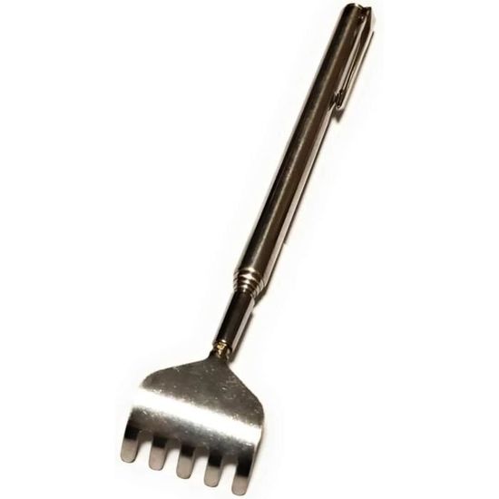 Gratte dos télescopique - 15 cm à 50 cm - attache ceinture - Grattoir à ...