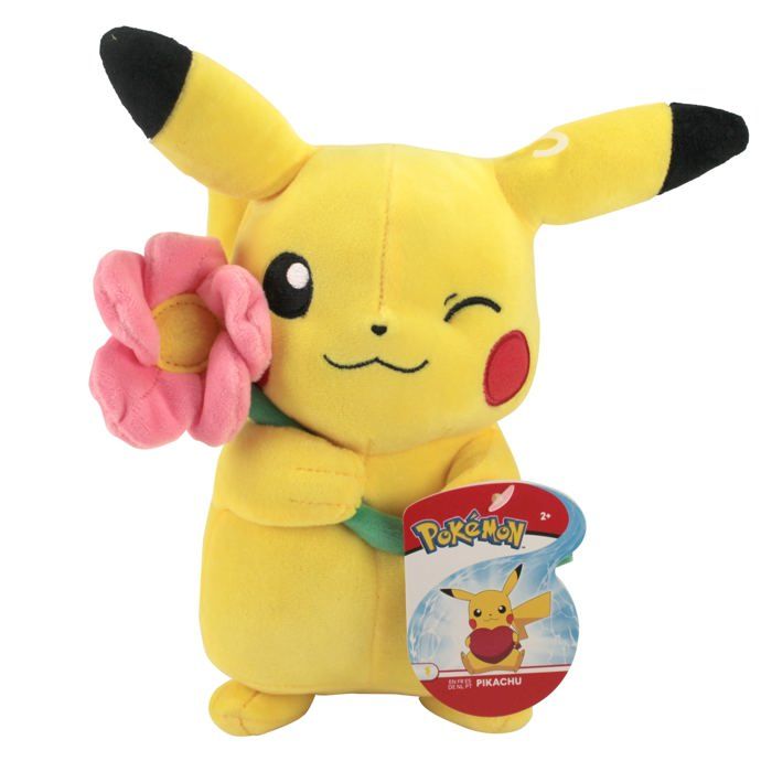 Pokémon Peluche 8" Pikachu avec Fleur - Cdiscount Jeux - Jouets