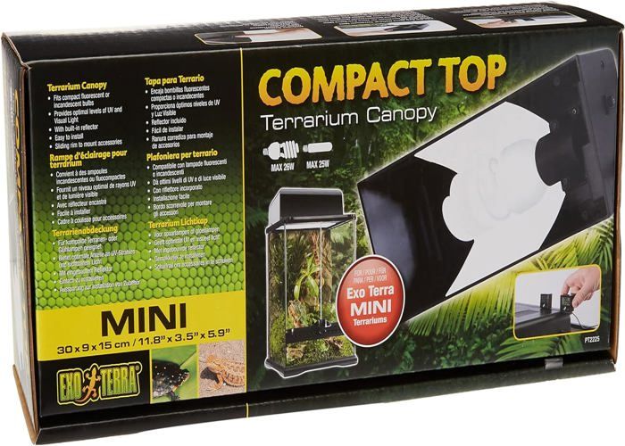 Exo Terra Compact Top, couverture de terrarium, mini, pour 1 lampe ...