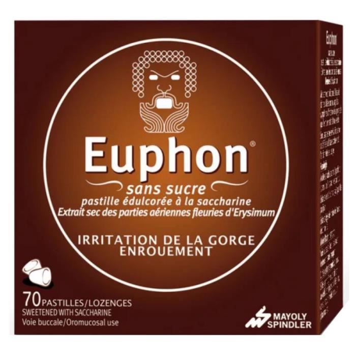 Euphon pastilles sans sucre -70 pastilles - Cdiscount Santé - Mieux vivre