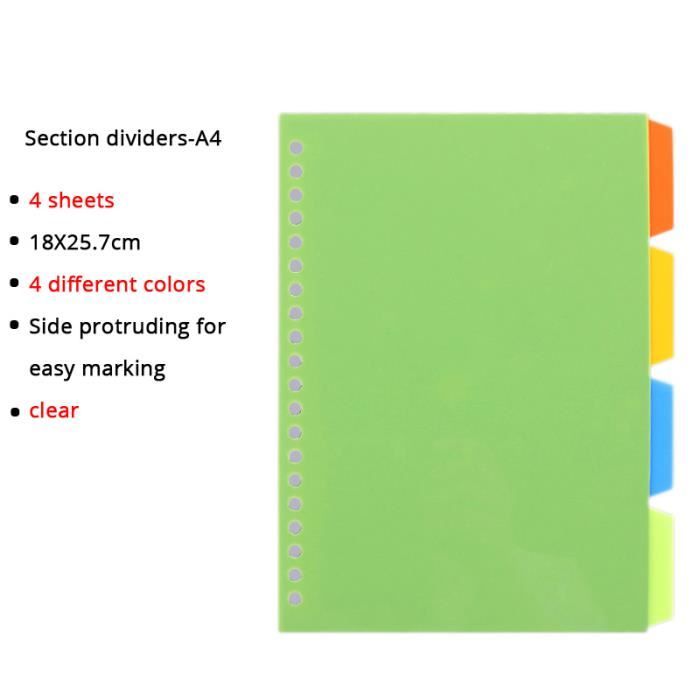 Carnet à feuilles mobiles A5-B5-A4 PVC,classeur de couverture 60 ...