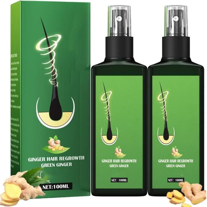 Spray pousse cheveux au gingembre, Essence végétale restaurateur de ...