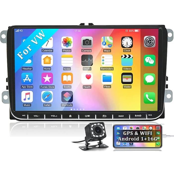 9 Pouces An oid Autoradio 2 Din pour VW Golf Seat Passat Skoda ...