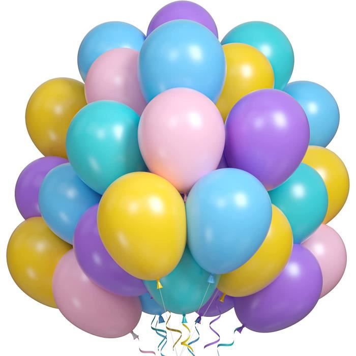 Pastel Ballons 30 Pièces, Ballons Anniversaire Pastel, Rose Violet ...
