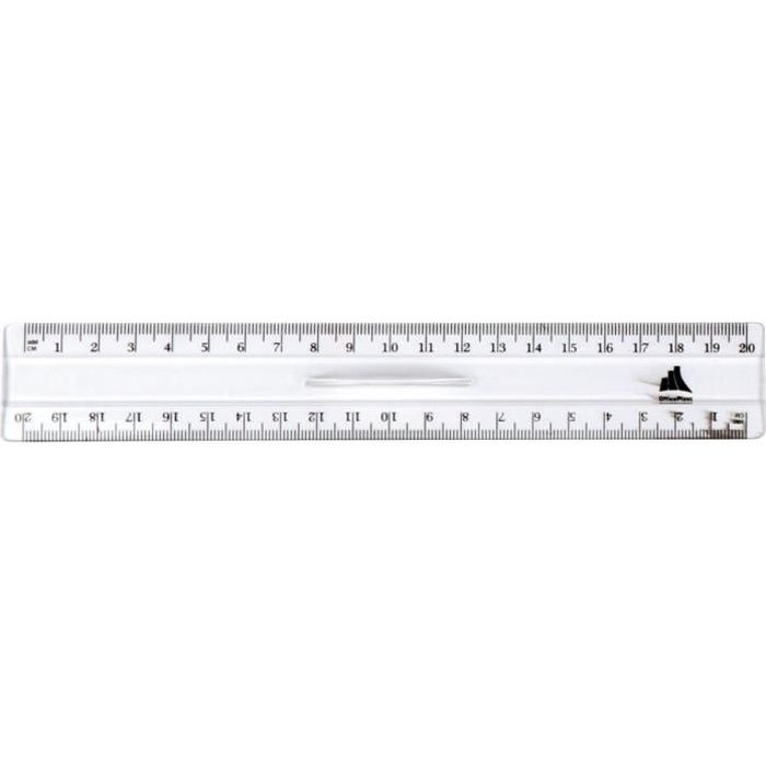 Double Décimètre - DBLE - 20 cm - Plastique Cristal - Précision ...