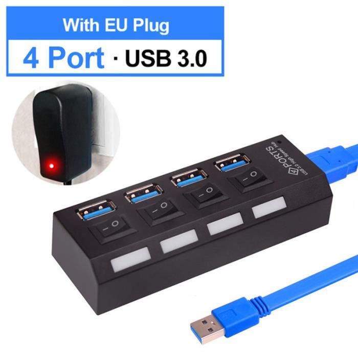 Hub USB - Atolla - 4 Ports - USB 3.0 - Plug and Play - Protection de surcharge - Cdiscount ...