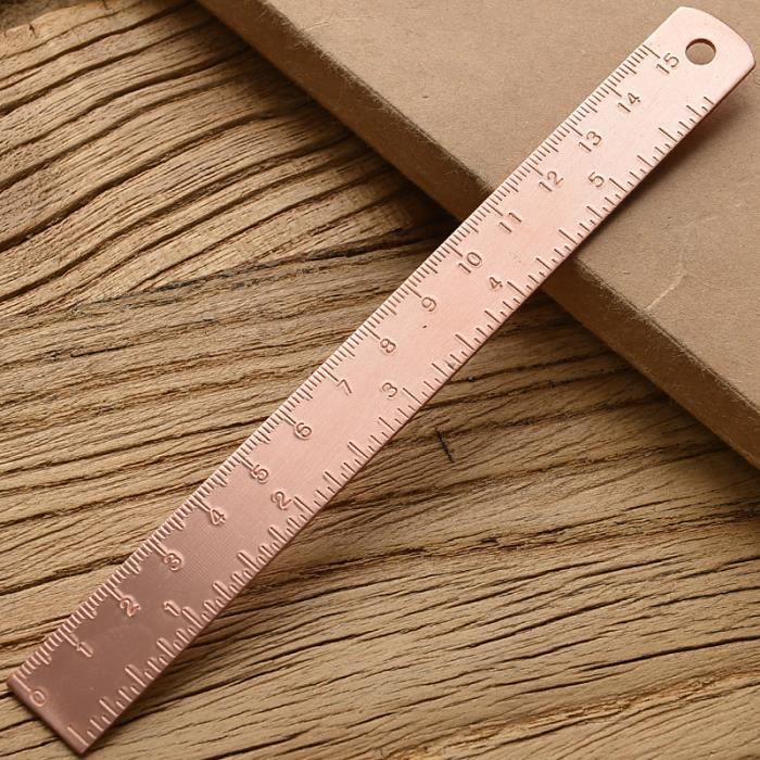 Regle - equerre,Mini règle de mesure en métal,9 Types,rétro,petite ...
