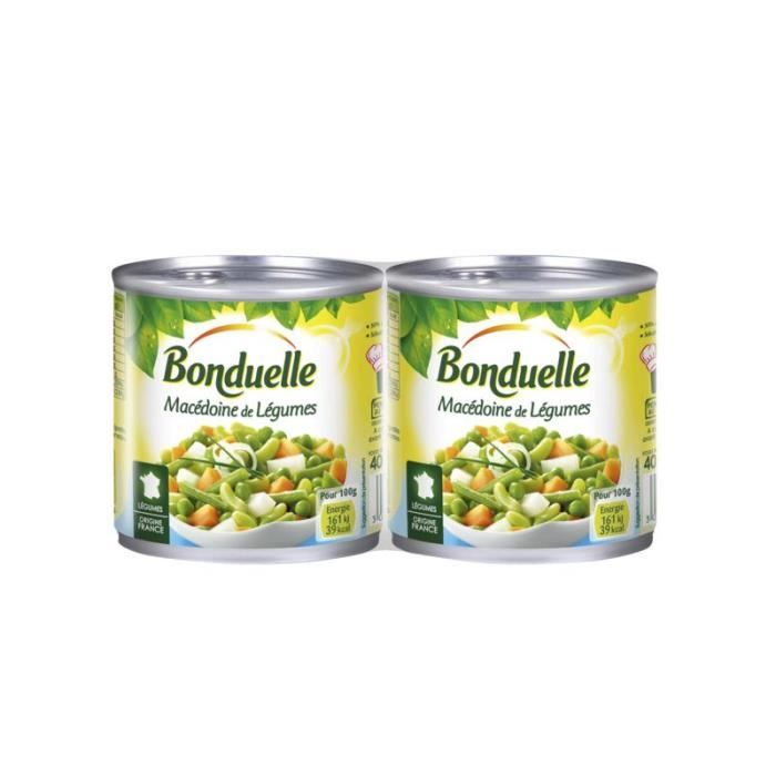 BONDUELLE Macédoine de Légumes 2x265g - Cdiscount Au quotidien