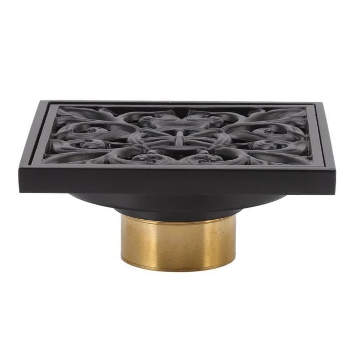 Siphon de sol salle de bain anti-odeur carré siphon de sol en acier ...