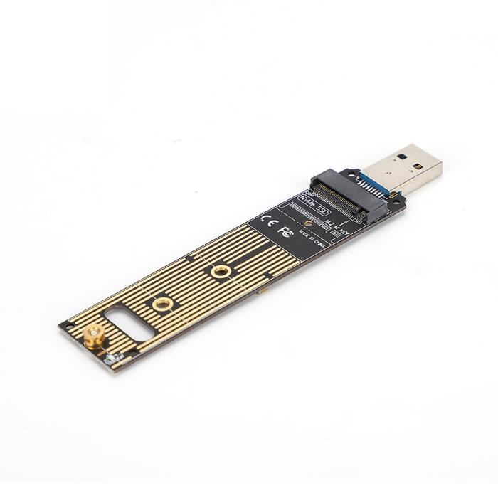 Adaptateur SSD vers USB, carte adaptateur SSD M.2 NVME vers USB, lecteur portable à puce Plug ...