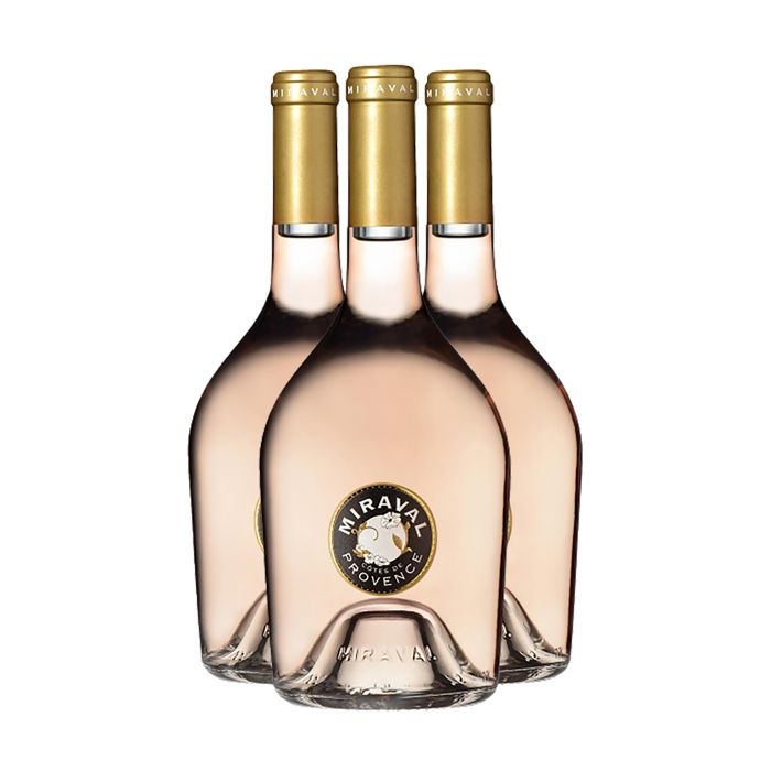 Côtes de Provence Rosé 2022 - Lot de 3x75cl - Miraval - Vin AOC Rosé de ...
