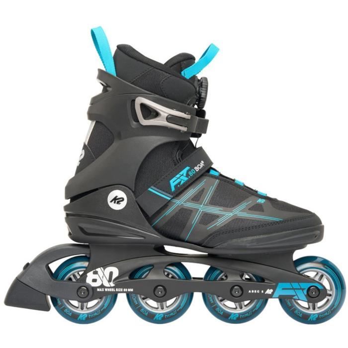 Rollers K2 Fit 80 Boa 2023 Noir - Homme/Adulte - Achat / Vente Rollers ...