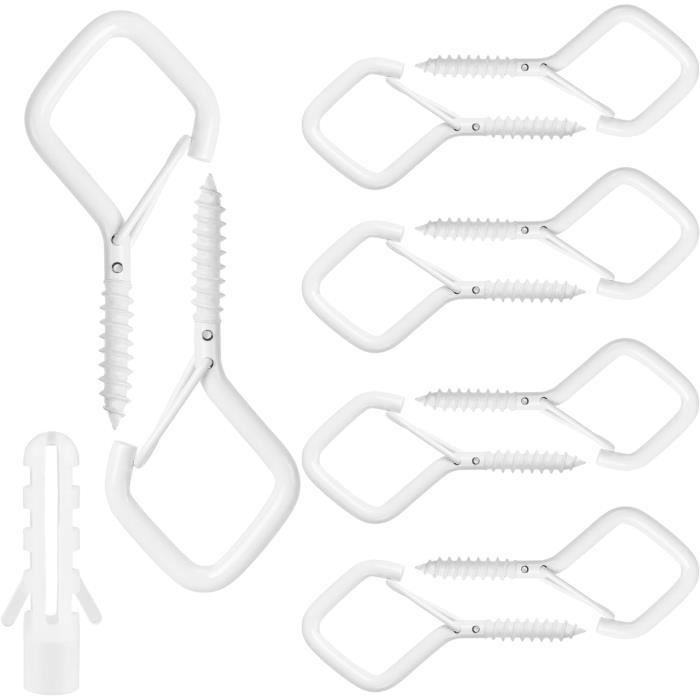 Crochet A Visser,Crochet Plafond,Crochet Mural A Visser,10Pcs 60Mm ...