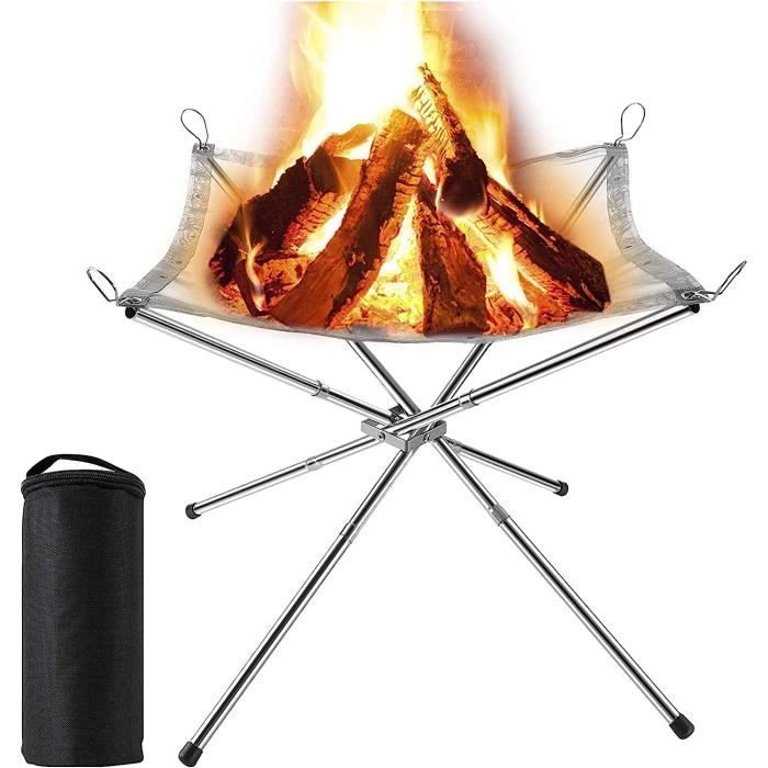 Brasero Portable Extérieur, Grille Barbecue Chauffage Pliable Sac ...