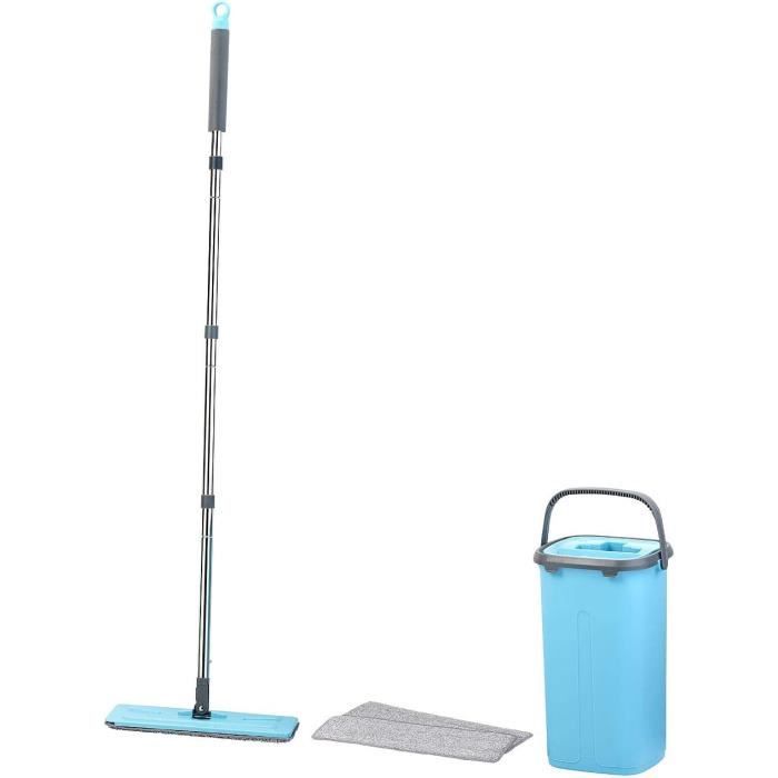 Seau De Ménage Avec 2 Compartiments Et Balai-Serpillière Wm-15[P2528 ...